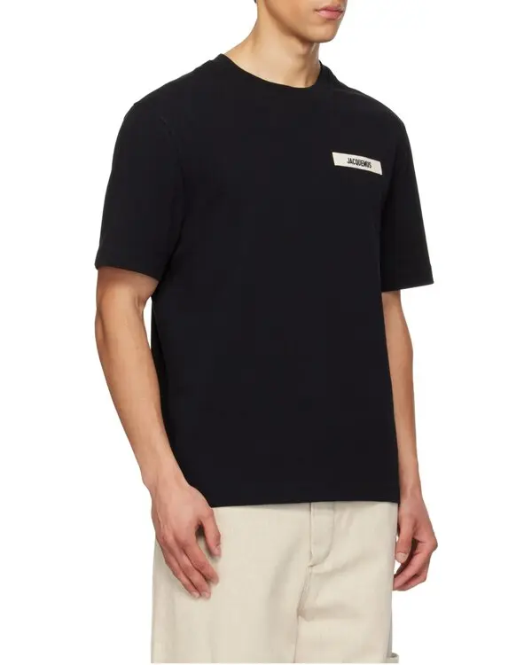 Jacquemus The Gros Grain Crewneck T-shirt - Black