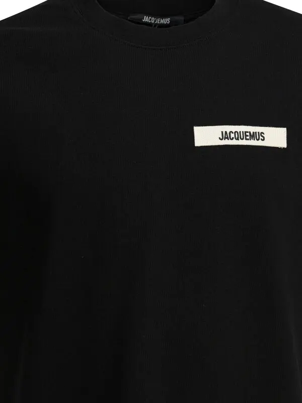 Jacquemus The Gros Grain Crewneck T-shirt - Black