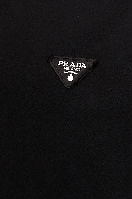 Prada Logo-appliqué Zip-up Drawstring Hoodie