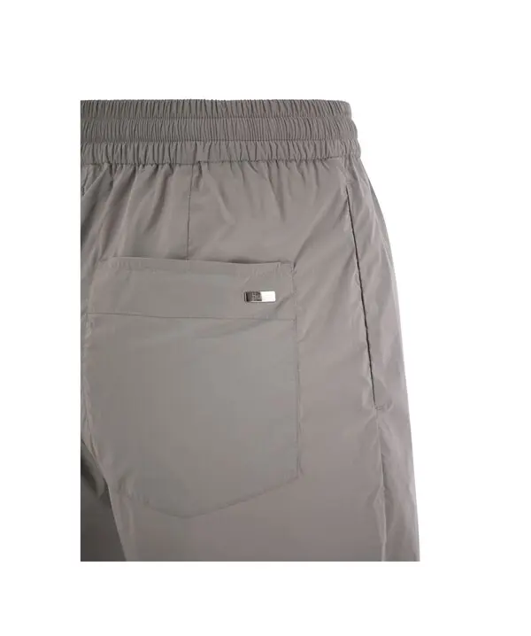 Herno Wide-leg Trousers With Drawstring Waist - Gray