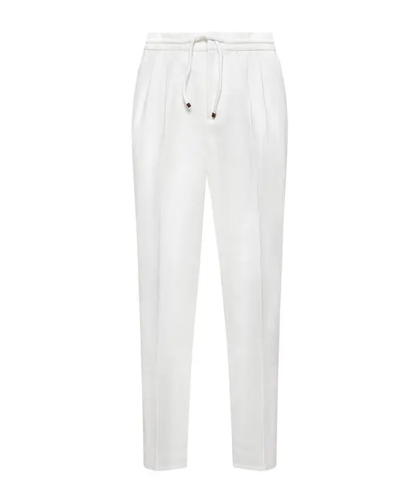 Brunello Cucinelli Drawstring Tapered Leg Trousers - No