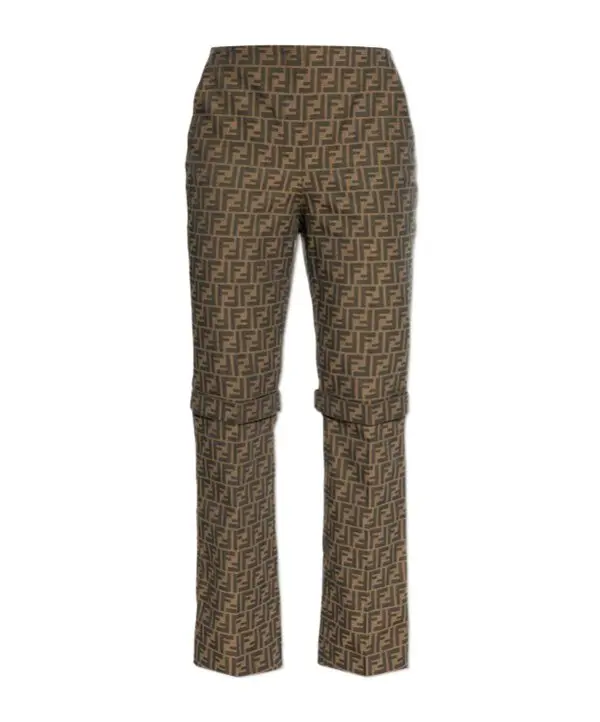 Fendi Ff Motif Straight-leg Trousers