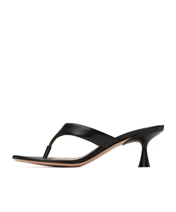 GIANVITO ROSSI Ascent Thong 55 High-heeled Sandals - Black