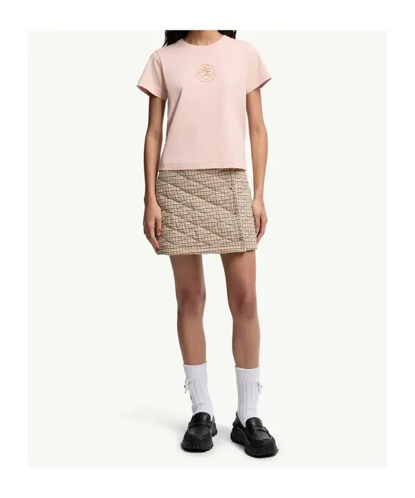 Moncler Embroidered Heart Logo Cotton T-shirt