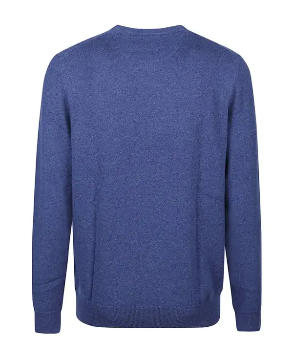 Polo Ralph Lauren Knitted Jumper With Embroidered Pony - Blue