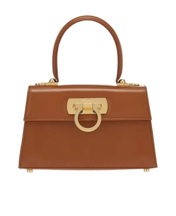FERRAGAMO Iconic Top Handle Bag - Brown