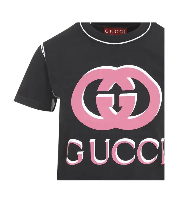 Gucci Logo Print Crewneck T-shirt