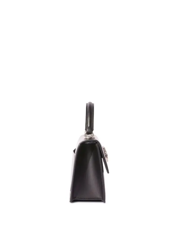 Off-White Jitney 1.4 Logo Plaque Top Handle Bag