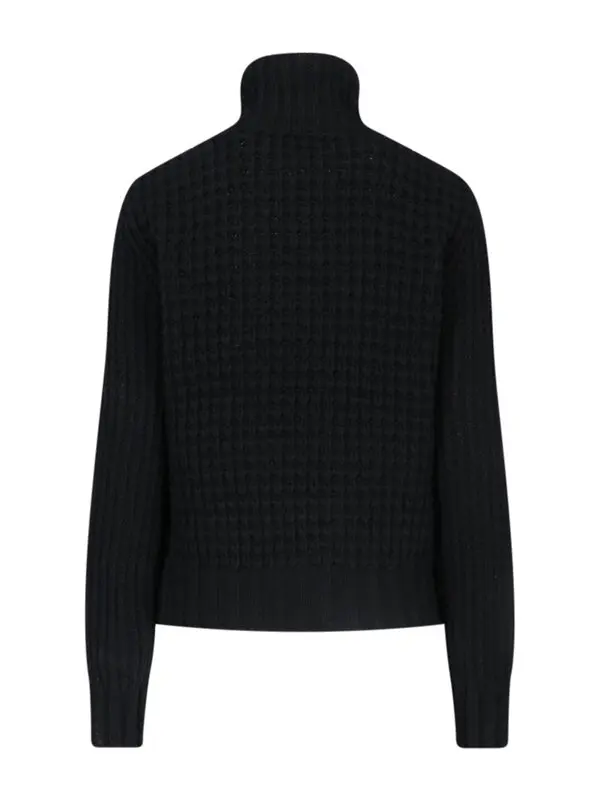 Moncler Zip-up Padded Knit Cardigan