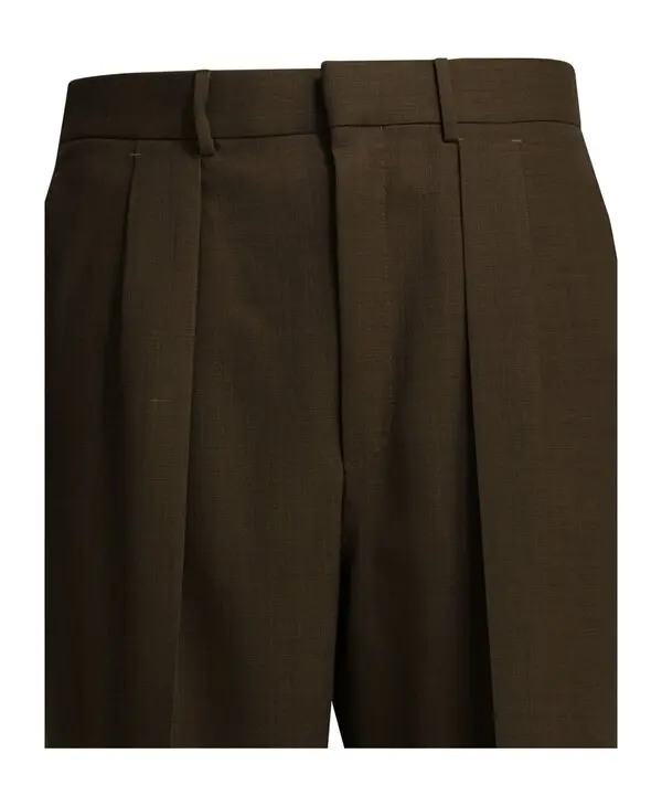 TOM FORD Classic High-waist Pleated Trousers - Brown