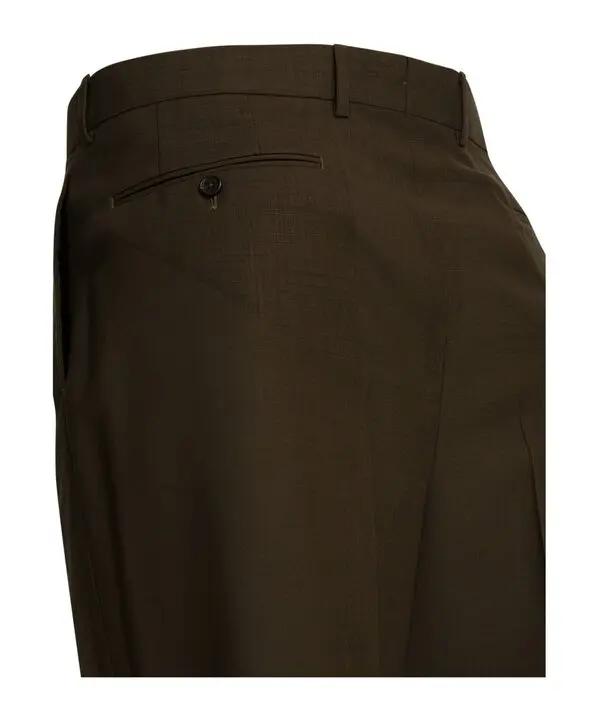 TOM FORD Classic High-waist Pleated Trousers - Brown
