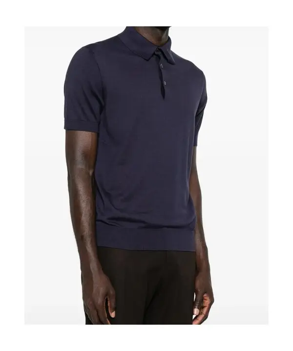 Zegna Fine Knit Polo Shirt