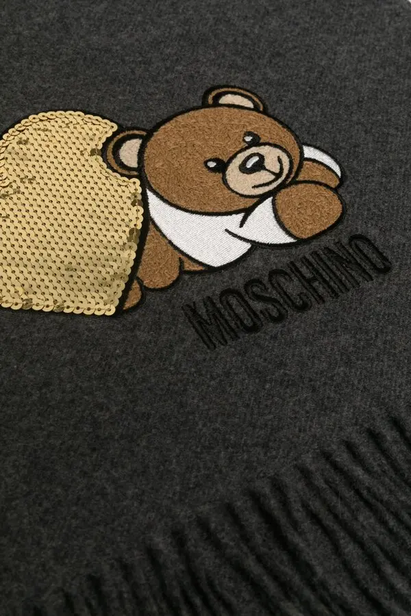 Moschino Wool Scarf - Black
