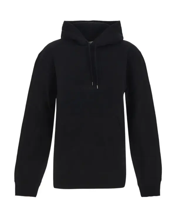 Saint Laurent Logo Embroidered Drawstring Hoodie