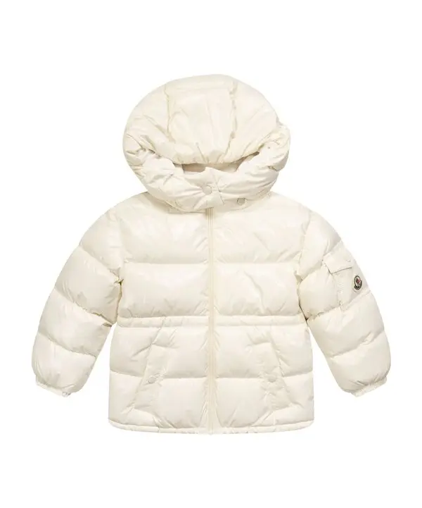 Moncler Quilted Down Jacket With Removable Hood
