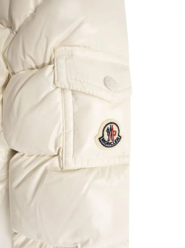 Moncler Quilted Down Jacket With Removable Hood