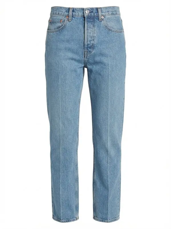 Gucci Straight-leg Jeans With Side Slits - Blue