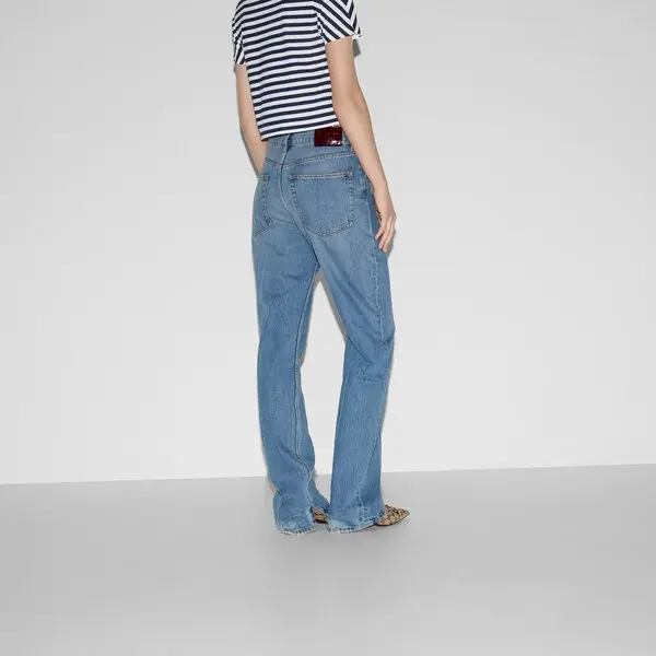 Gucci Straight-leg Jeans With Side Slits