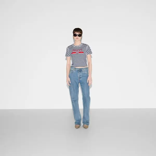 Gucci Straight-leg Jeans With Side Slits