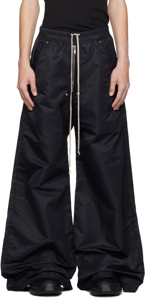 Rick Owens Geth Bela Wide-leg Trousers - Black