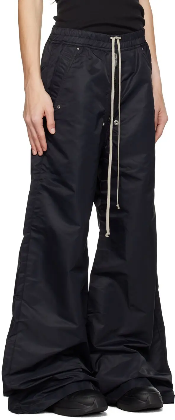 Rick Owens Geth Bela Wide-leg Trousers - Black
