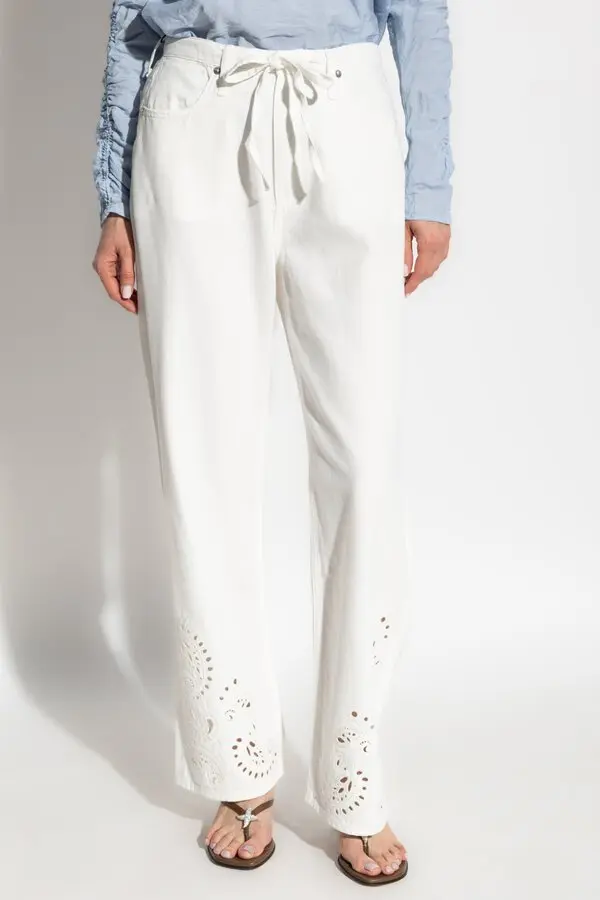 RAG  BONE Rag & Bone Embroidered Drawstring Trousers