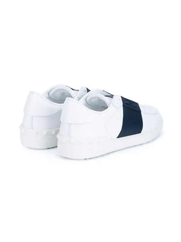 Valentino Garavani Open Round Toe Sneakers - White/ocean