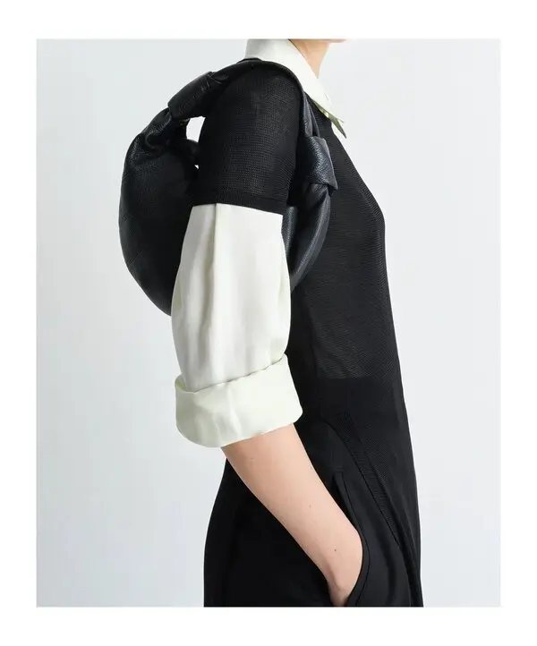 LEMAIRE Mini Fortune Croissant Tote Bag - Black
