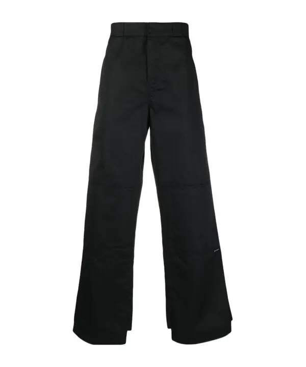 Palm Angels Logo Detailed Straight-leg Trousers