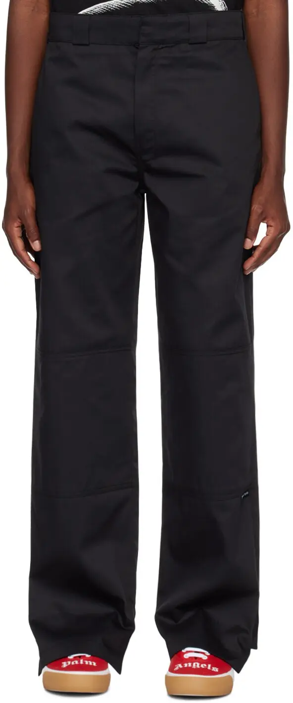 Palm Angels Logo Detailed Straight-leg Trousers