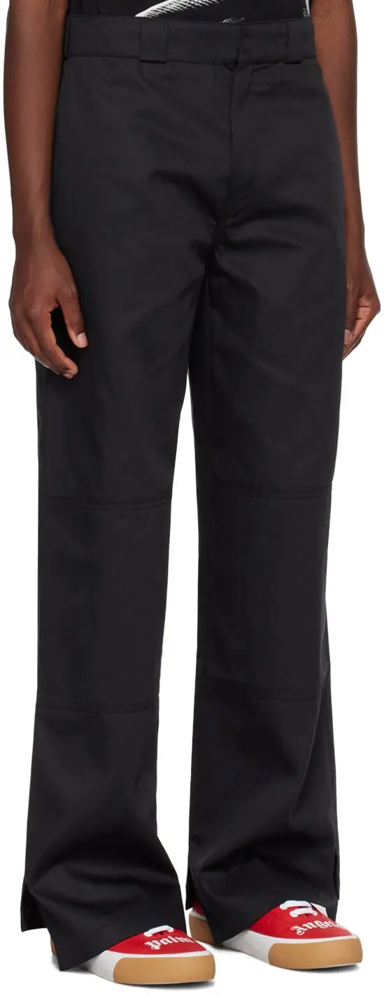 Palm Angels Logo Detailed Straight-leg Trousers