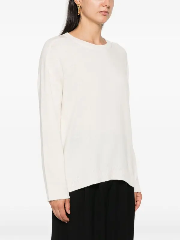 P.a.r.o.s.h Crewneck Knitted Jumper - Cream