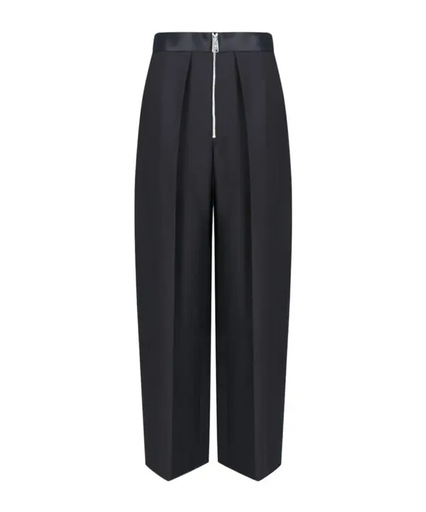 Khaite Marine Low-rise Wide-leg Pants - Black