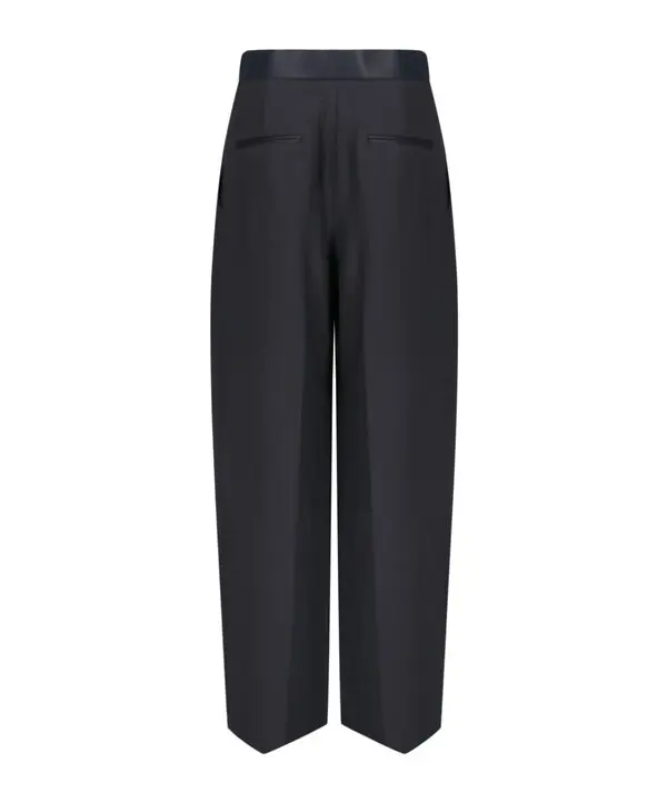Khaite Marine Low-rise Wide-leg Pants - Black