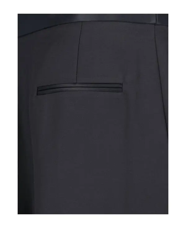 Khaite Marine Low-rise Wide-leg Pants - Black