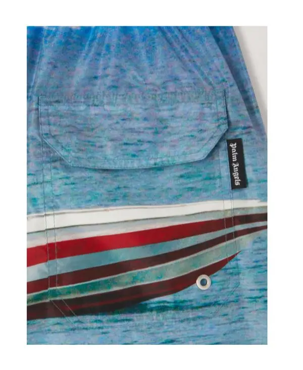 Palm Angels Speedy Boat Drawstring Swim Shorts