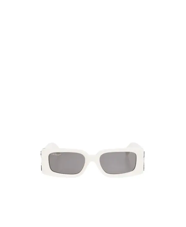 Off-White Roma Rectangular Frame Sunglasses - Gray