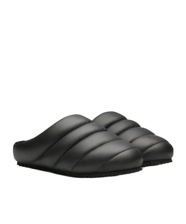 Axel Arigato Quilted Round-toe Slip-on Slippers - Black