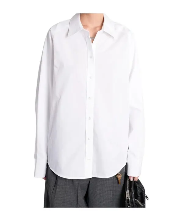 Alexander Wang Oversized Long Sleeve Shirt - White