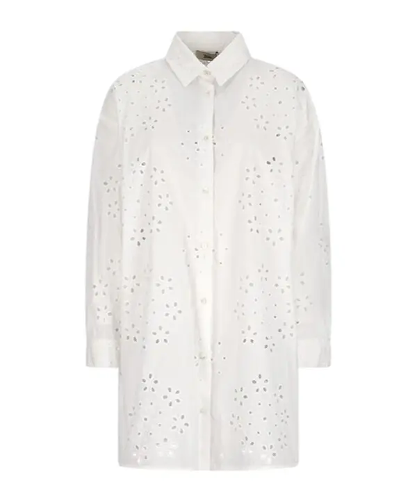 Herno Broderie Anglaise Relaxed Shirt