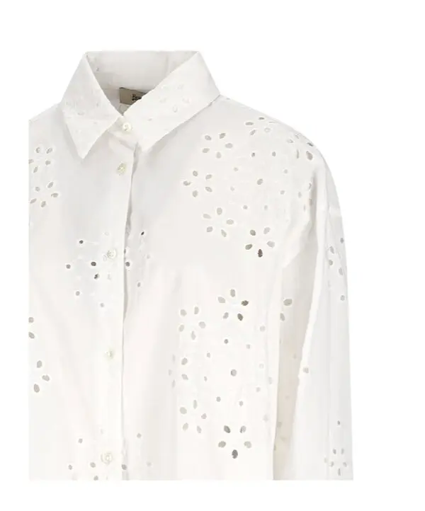 Herno Broderie Anglaise Relaxed Shirt