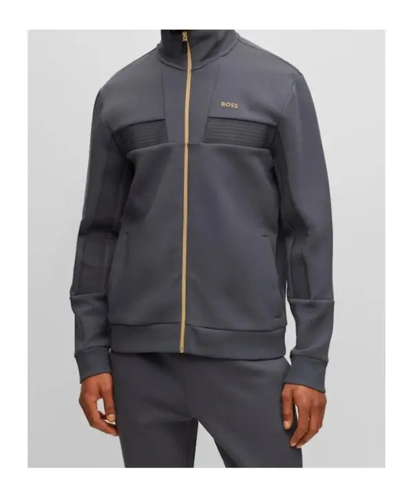 Hugo Boss Logo-print Tape-detail Jacket