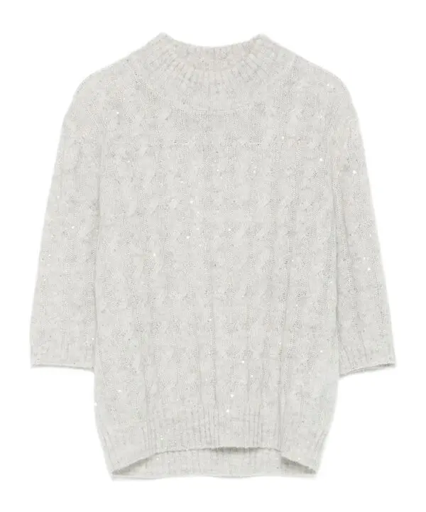 Brunello Cucinelli Sequin Embellished High-neck Sweater