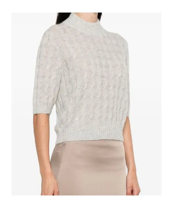 Brunello Cucinelli Sequin Embellished High-neck Sweater