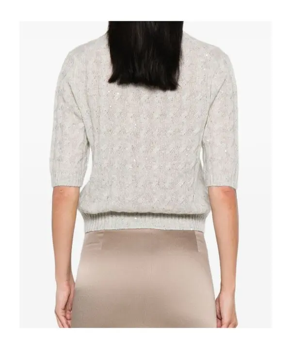 Brunello Cucinelli Sequin Embellished High-neck Sweater