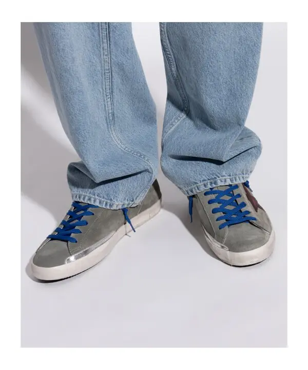 GOLDEN GOOSE Super Star Lace-up Sneakers - Grey