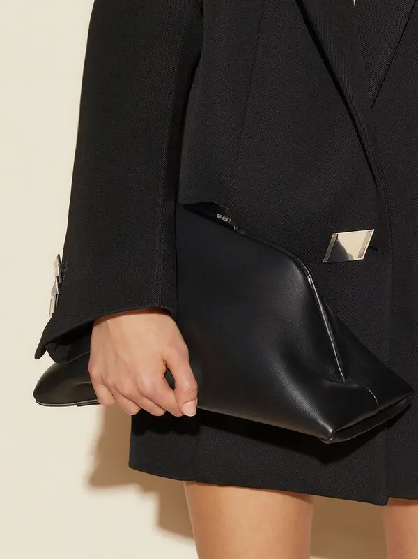 Attico Asymmetrical Shoulder Bag With Hinged Closure