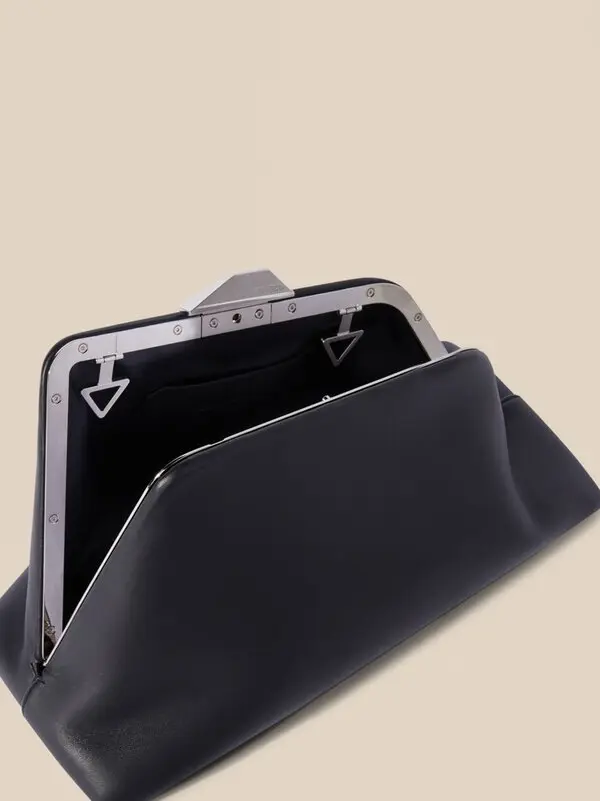 Attico Asymmetrical Shoulder Bag With Hinged Closure