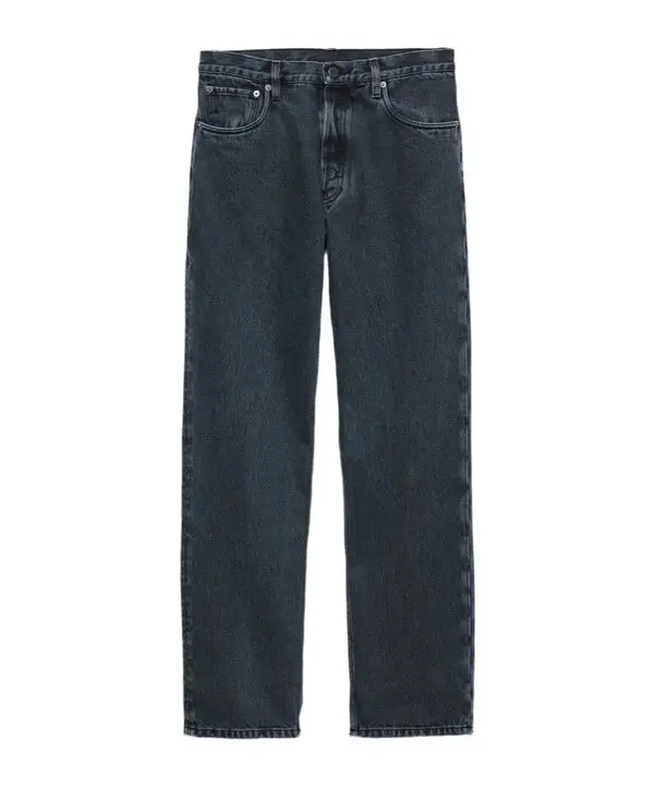 Prada Triangle-logo Straight-leg Jeans - Black