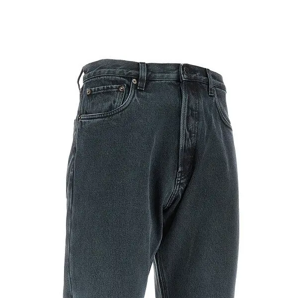 Prada Triangle-logo Straight-leg Jeans - Black